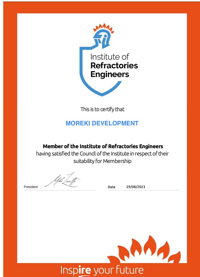 Refractory Management – Moreki Developments